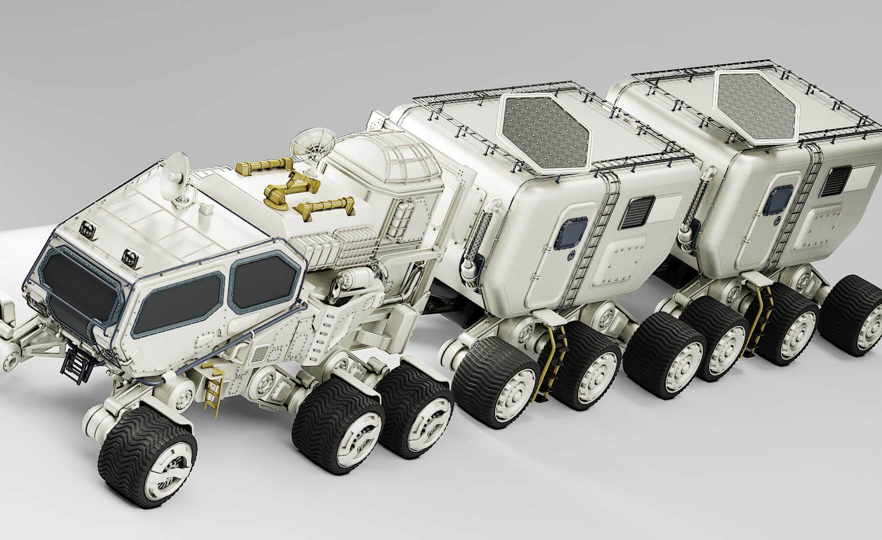 Mars Transport Rover - 3D Model by shontoloyo