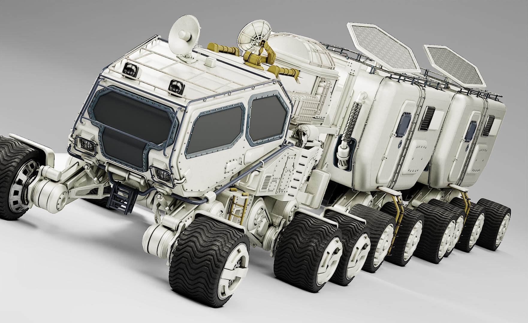 Mars Transport Rover - 3D Model by shontoloyo