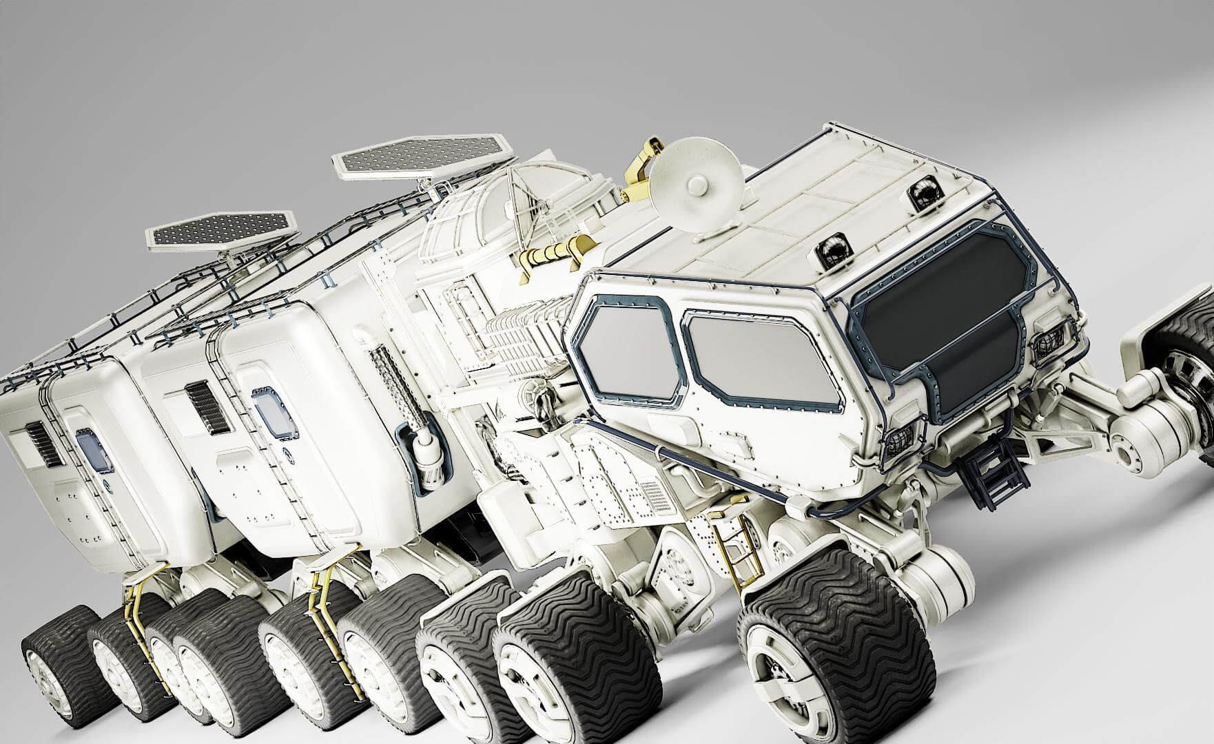 Mars Transport Rover - 3D Model by shontoloyo