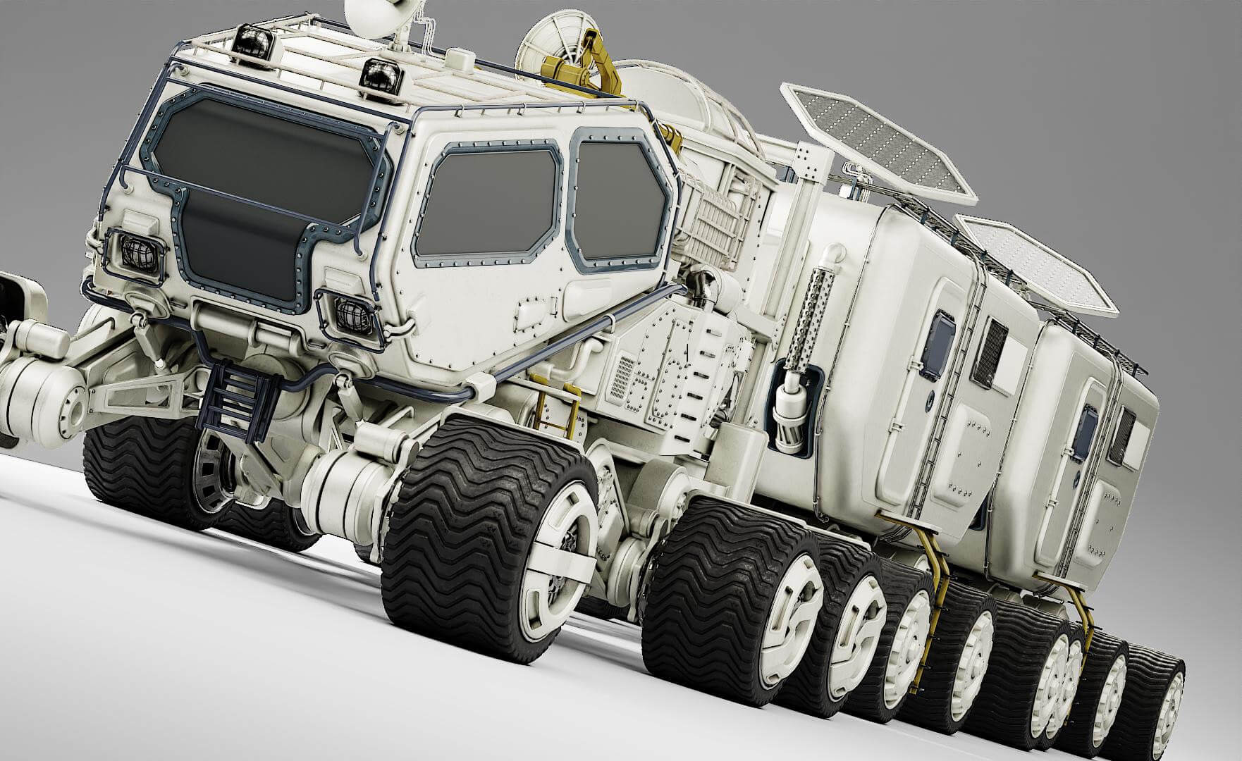 Mars Transport Rover - 3D Model by shontoloyo