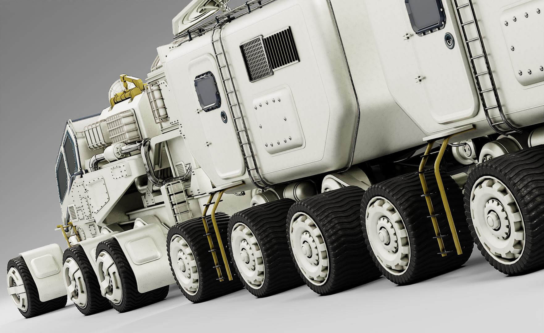 Mars Transport Rover - 3D Model by shontoloyo