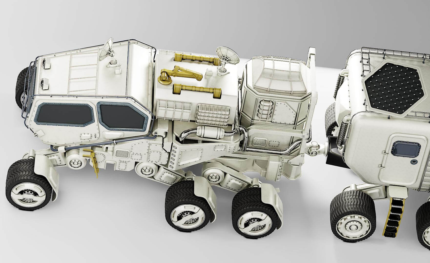 Mars Transport Rover - 3D Model by shontoloyo