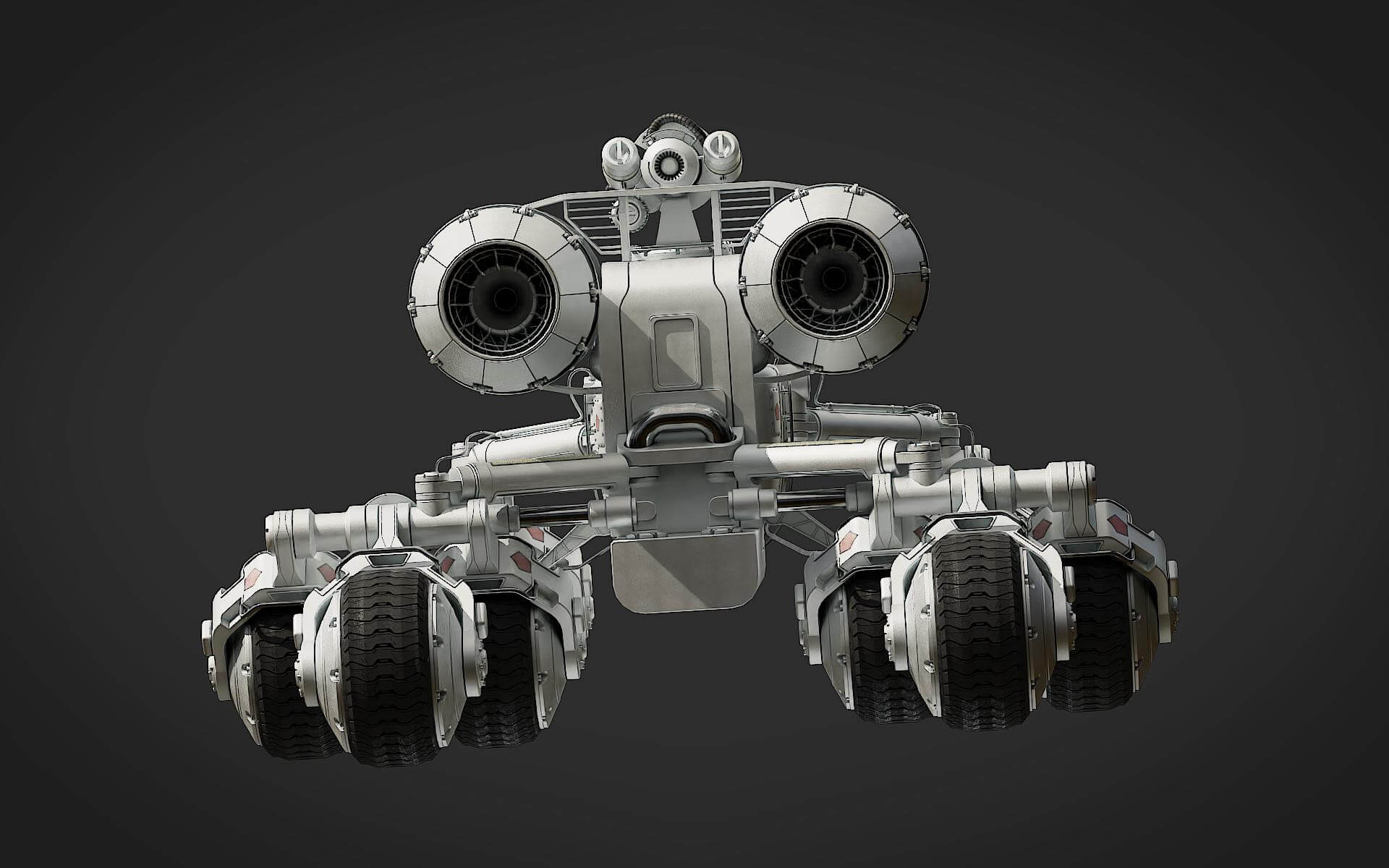 Sci-Fi Rover 3D Model by shontoloyo