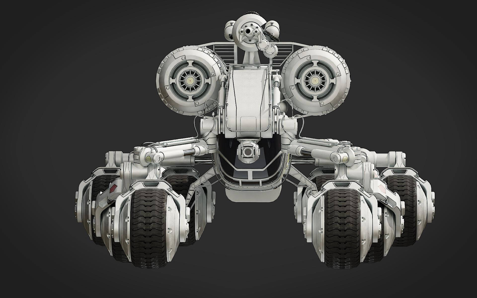 Sci-Fi Rover 3D Model by shontoloyo