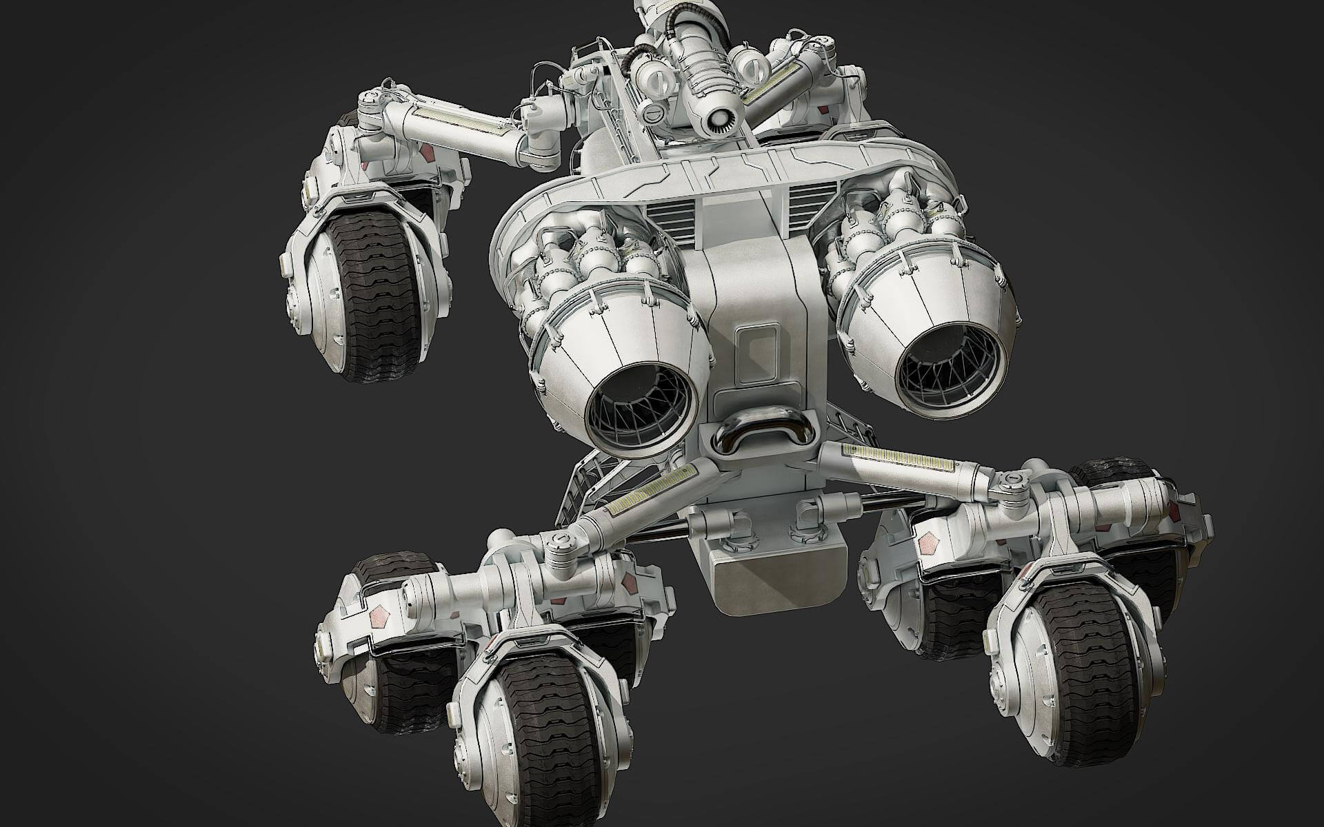 Sci-Fi Rover 3D Model by shontoloyo