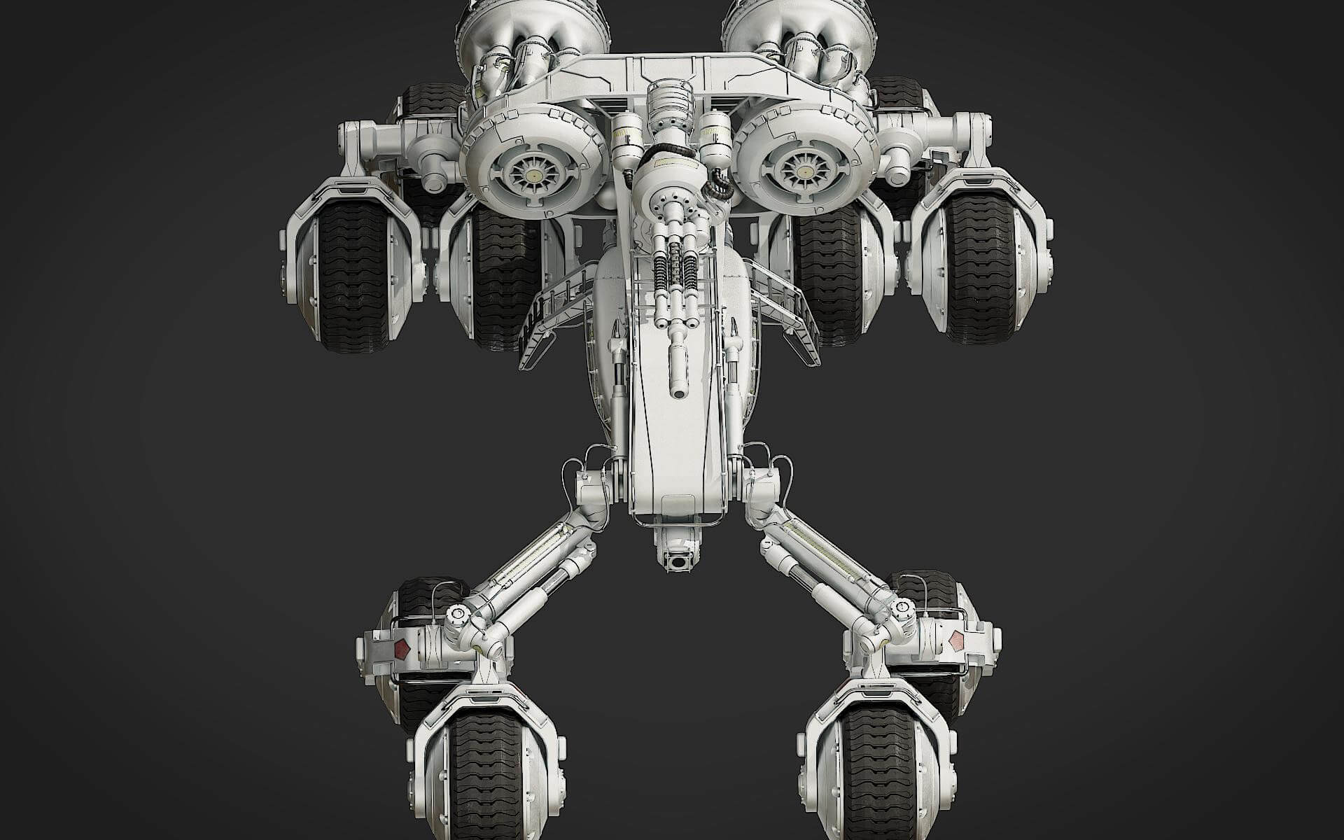 Sci-Fi Rover 3D Model by shontoloyo