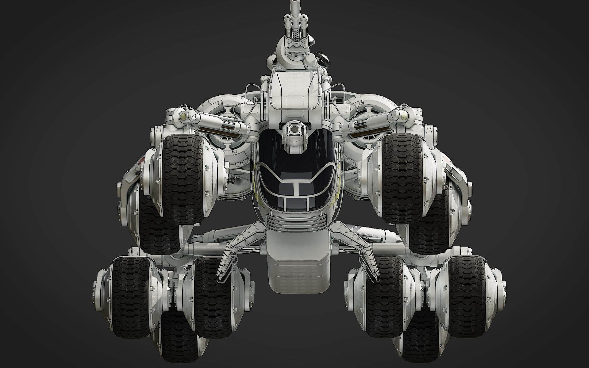 Sci-Fi Rover 3D Model by shontoloyo