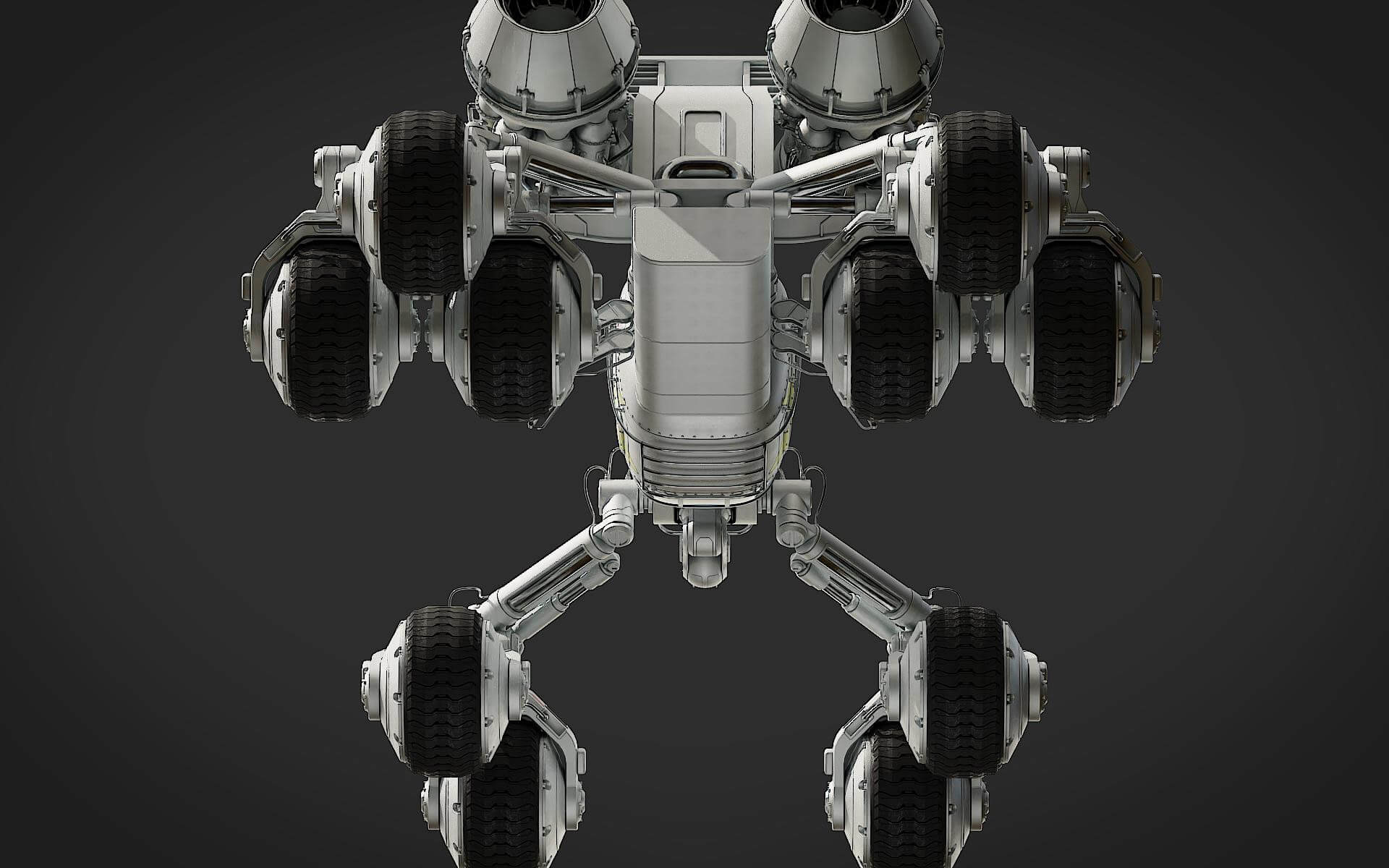Sci-Fi Rover 3D Model by shontoloyo