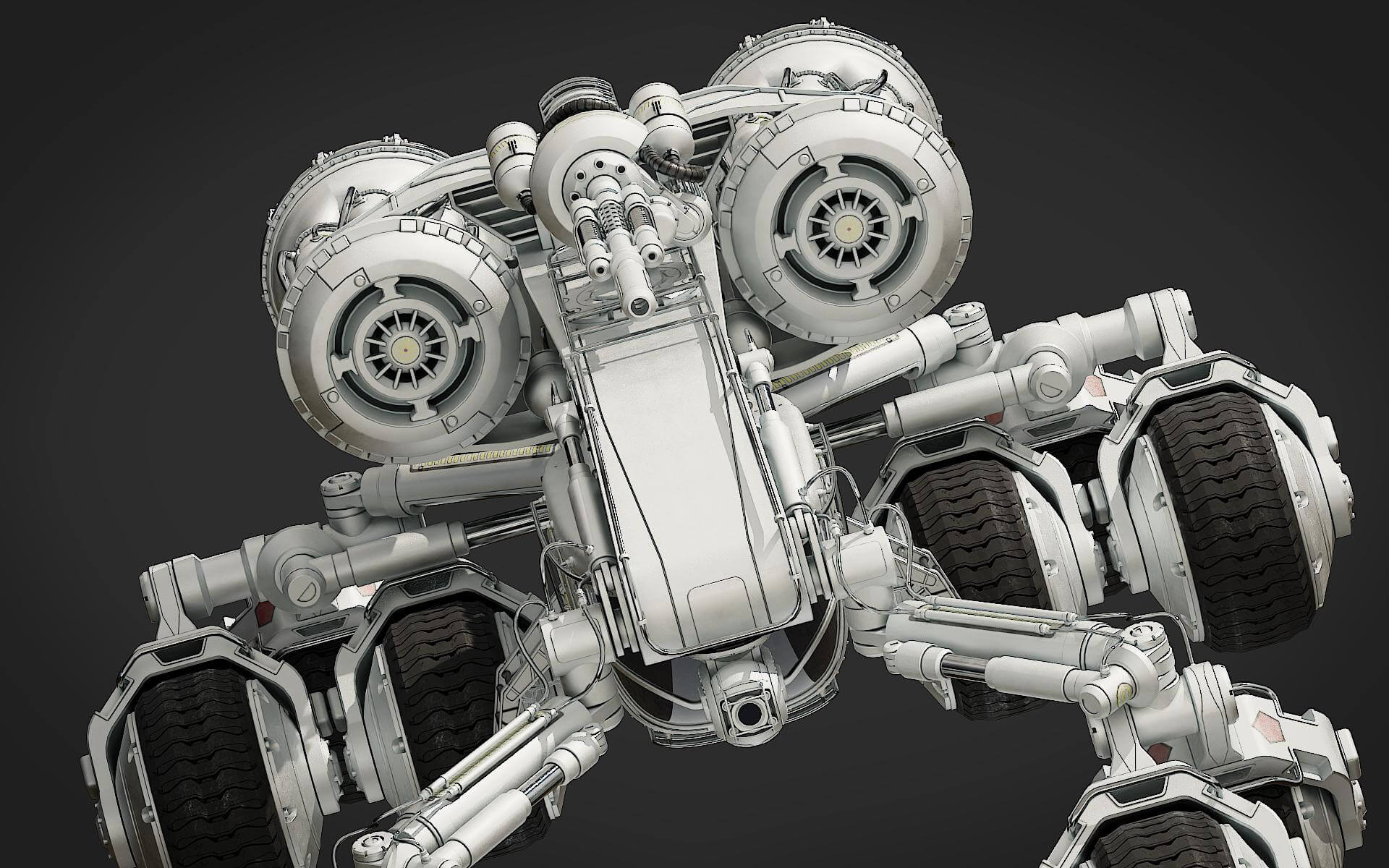 Sci-Fi Rover 3D Model by shontoloyo
