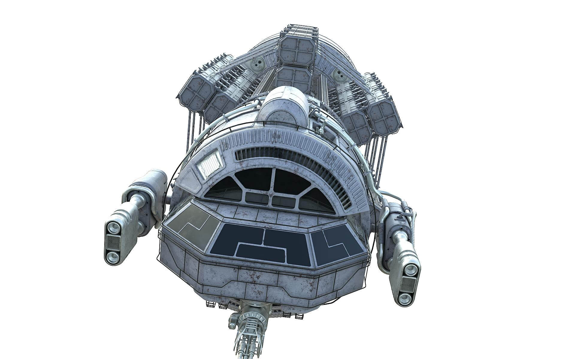 Sci-Fi Space Transport 3D Model by shontoloyo