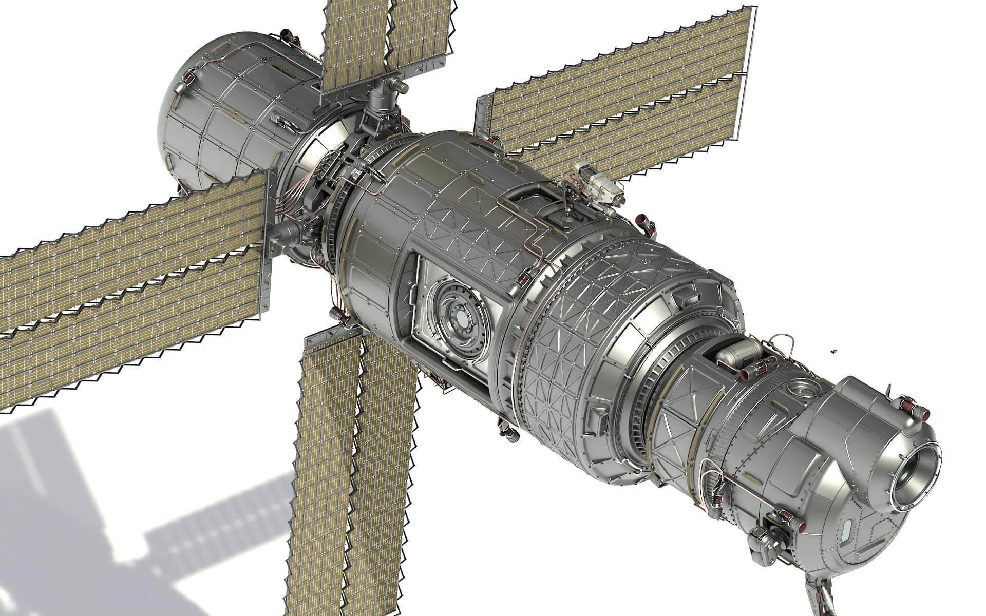 Sci-Fi Spacestation 3D Model by shontoloyo