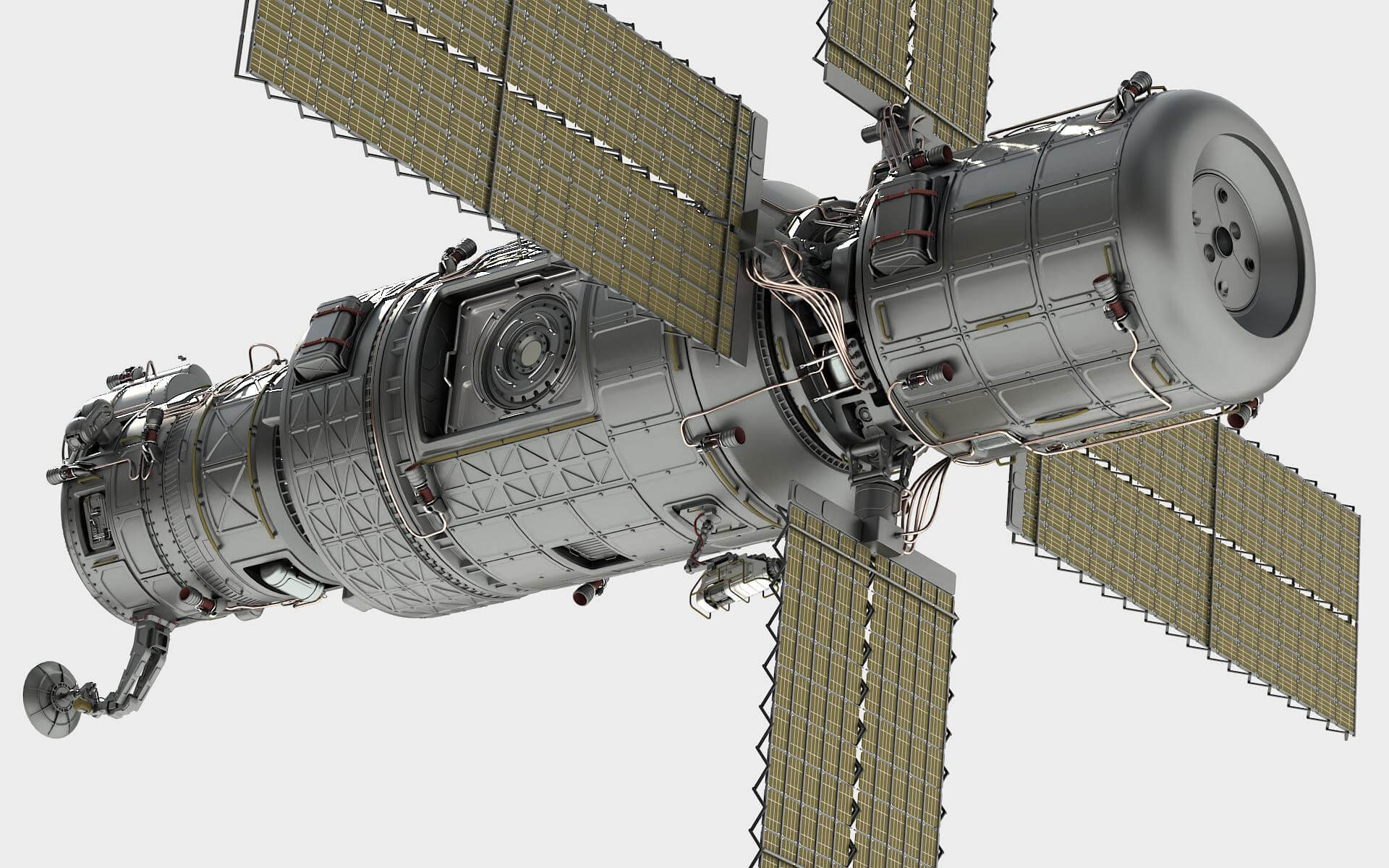 Sci-Fi Spacestation 3D Model by shontoloyo