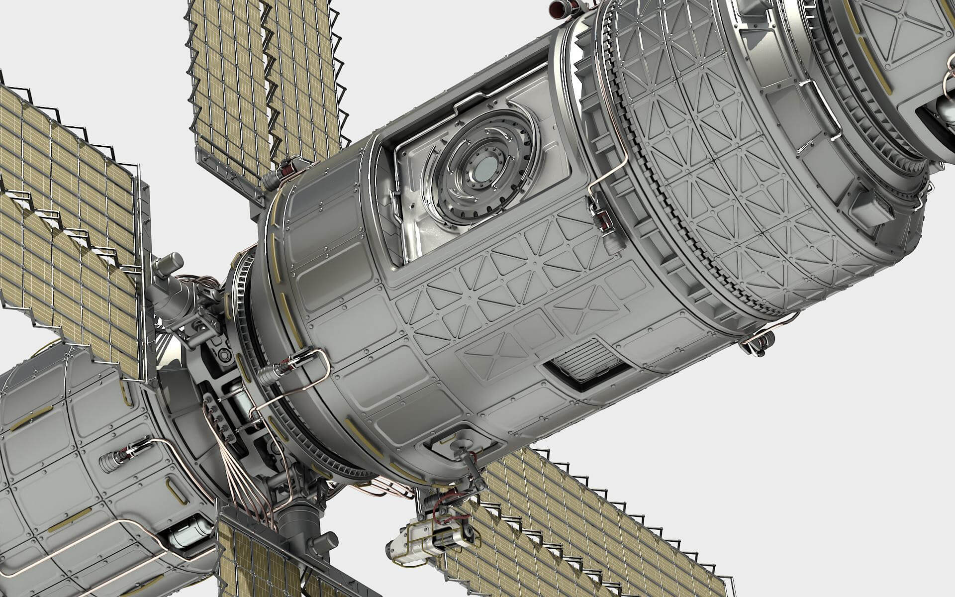 Sci-Fi Spacestation 3D Model by shontoloyo