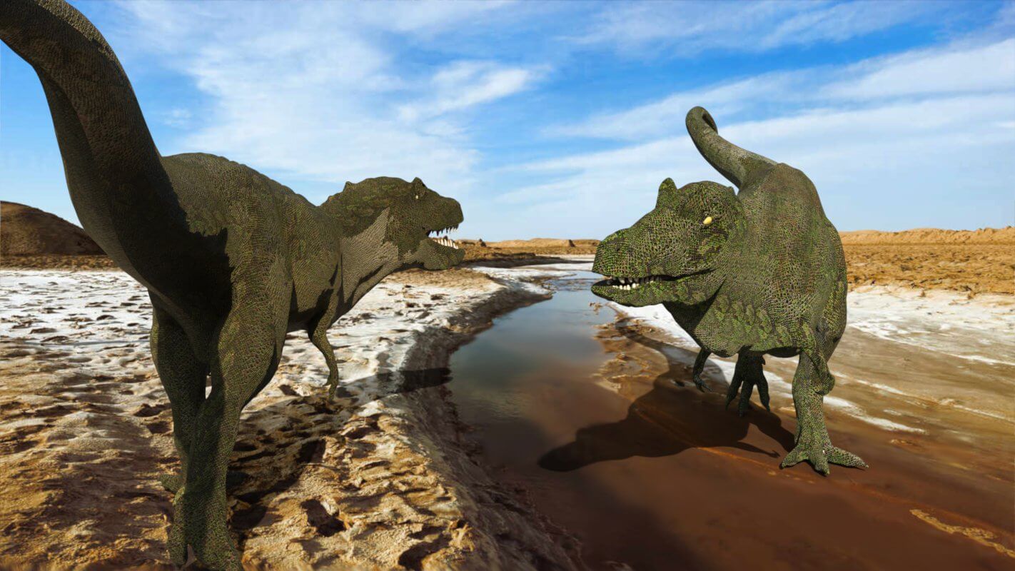 Allosaurus Male and Female - Free 3D Model by Shredder