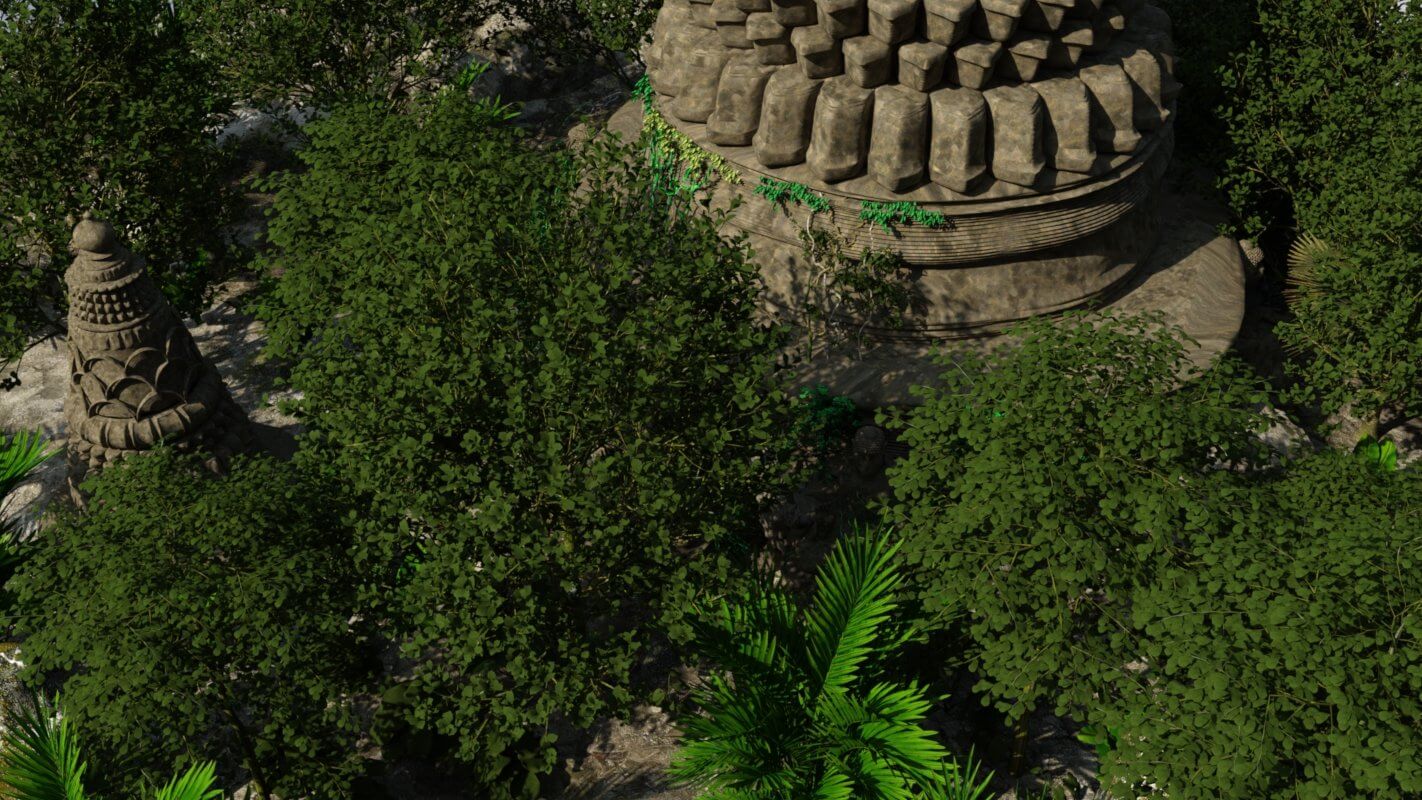 Ancient Jungle Temple For DAZ by Shredder