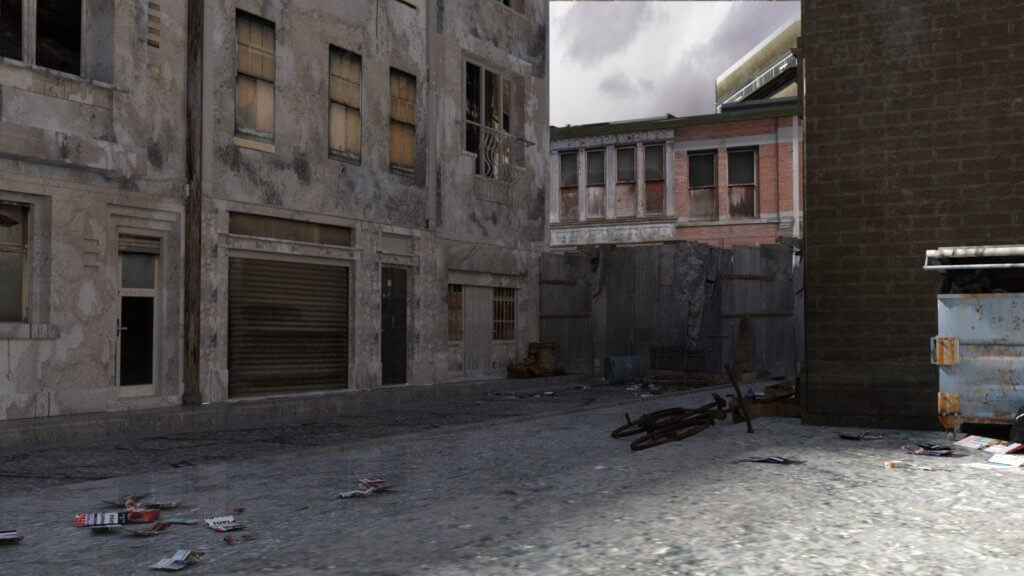 Backstreet Alley - 3D Model by Shredder