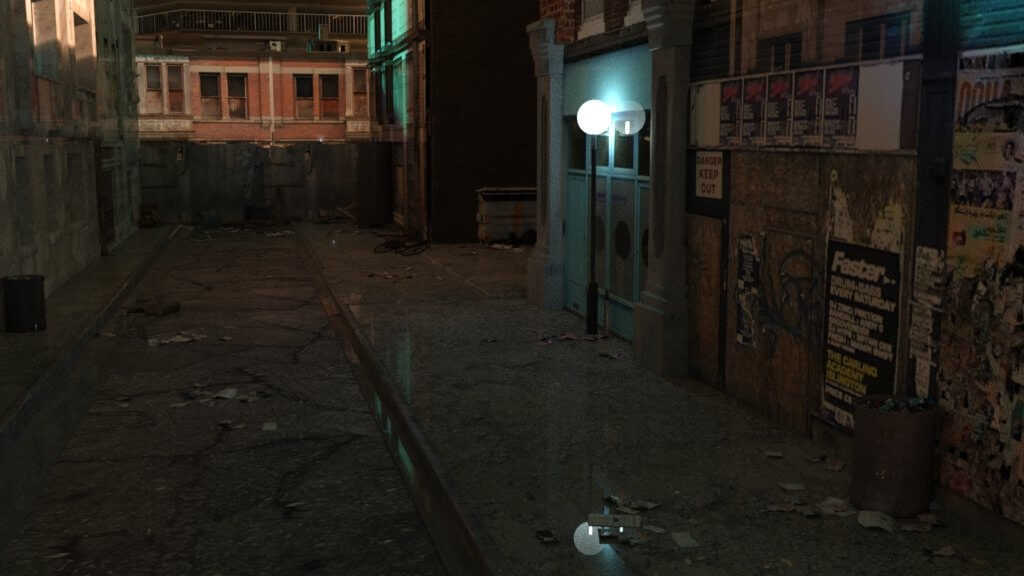 Backstreet Alley - 3D Model by Shredder