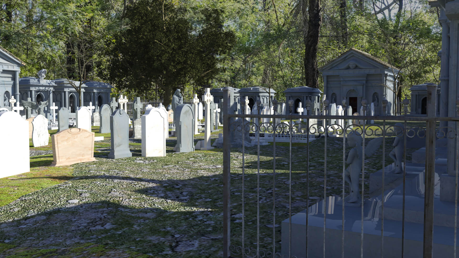 Darkmont Cemetery - 3D Model by Shredder