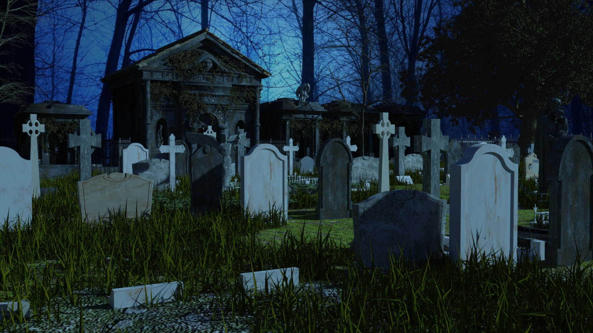Darkmont Cemetery - 3D Model by Shredder