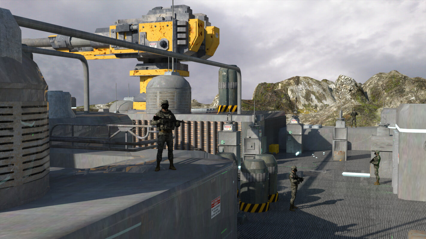 Gun Turret Outpost for DAZ by Shredder