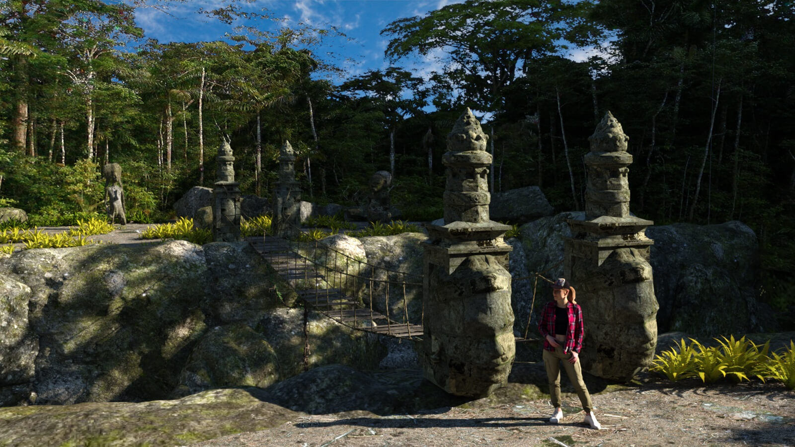 Jungle Bridge for DAZ by Shredder