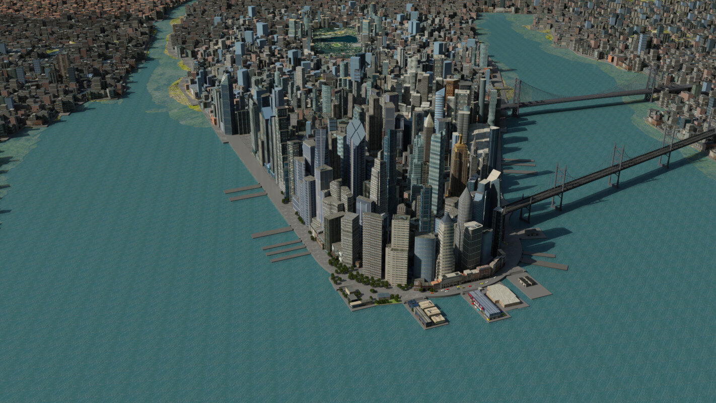New York City - 3D Model by Shredder
