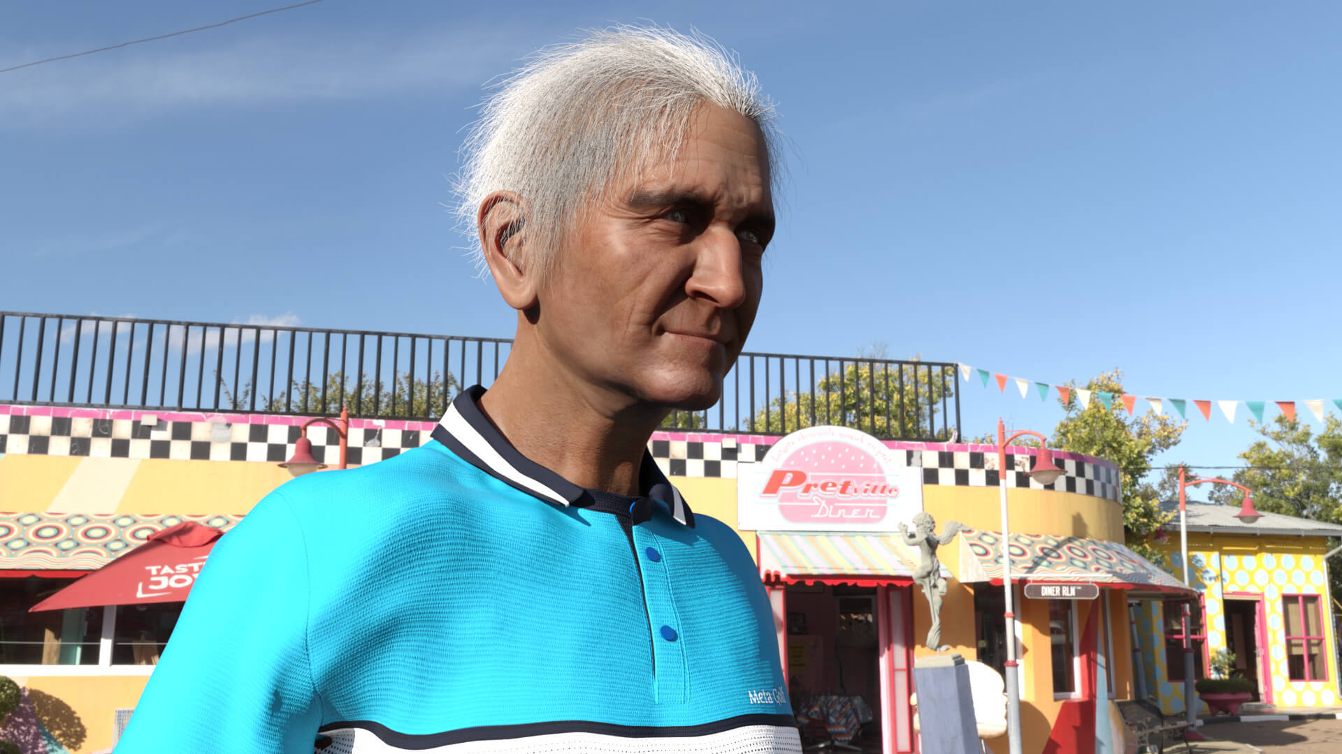 Old Man Strand Based Hair for Genesis 8 Male - Free Daz Content by Shredder