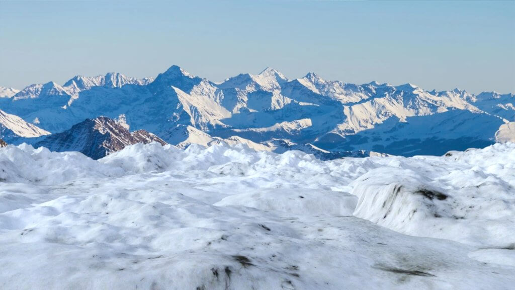 Snow Terrain - Free 3D Model by Shredder