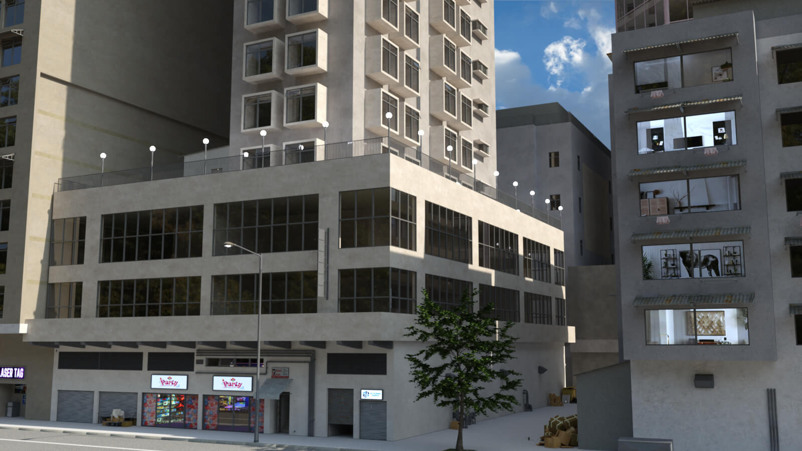 Urban Block Entertainment for DAZ by Shredder