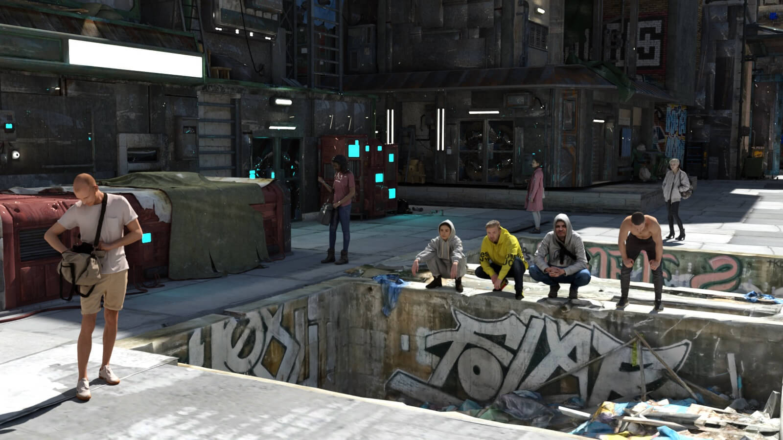 Urban Future Slums for DAZ by Shredder