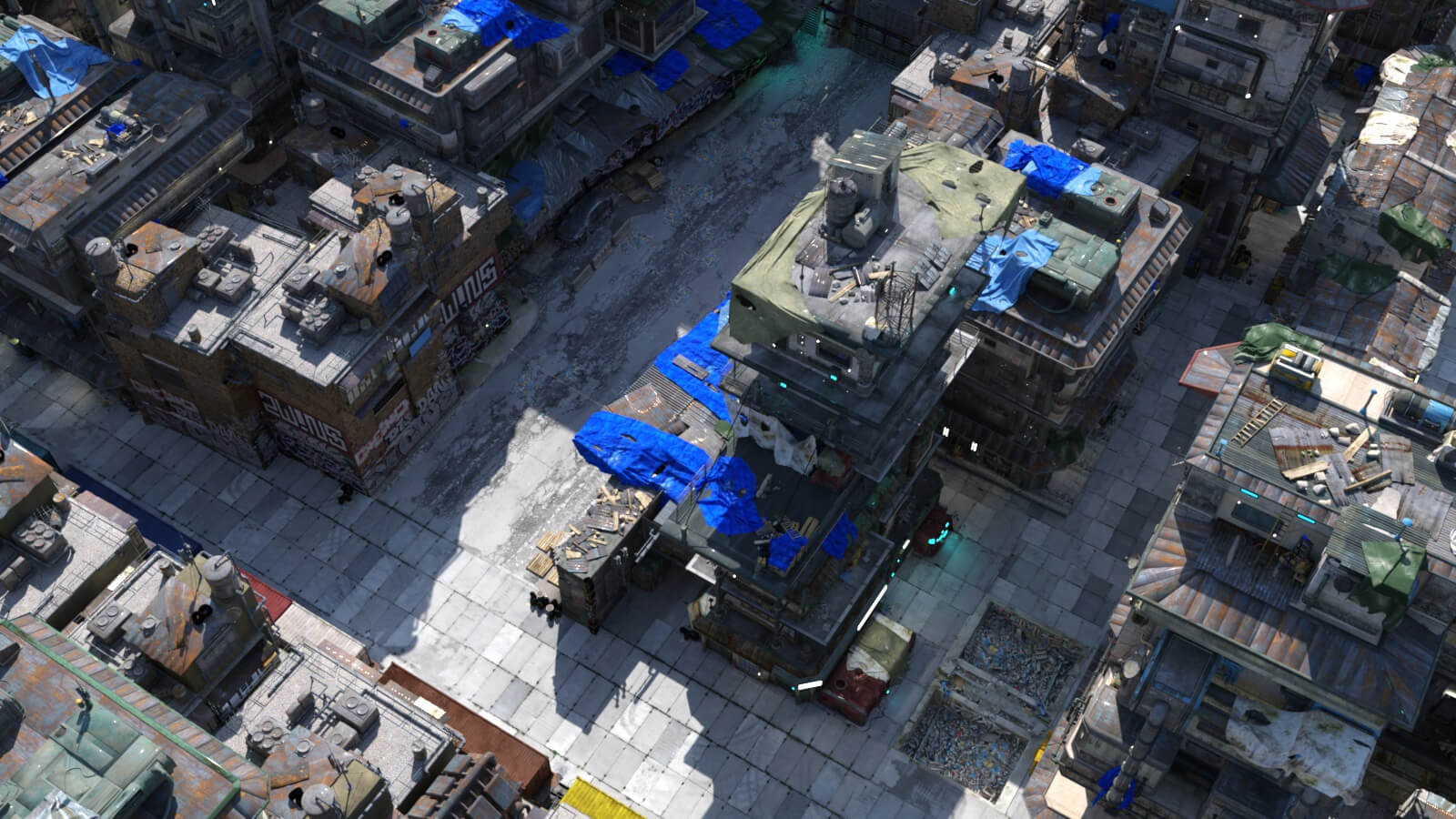 Urban Future Slums for DAZ by Shredder