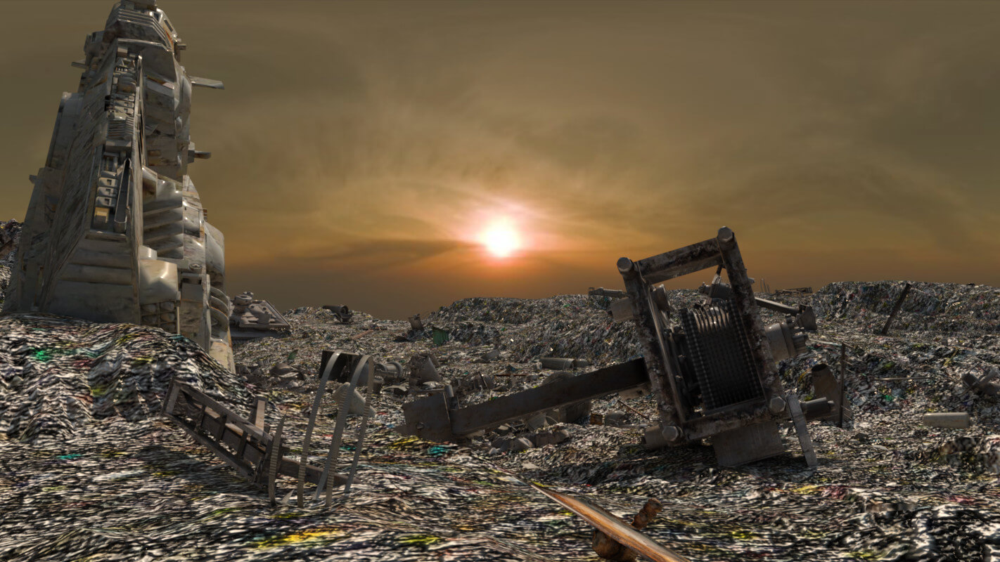 Waste Disposal Landscape - Free 3D Model by Shredder
