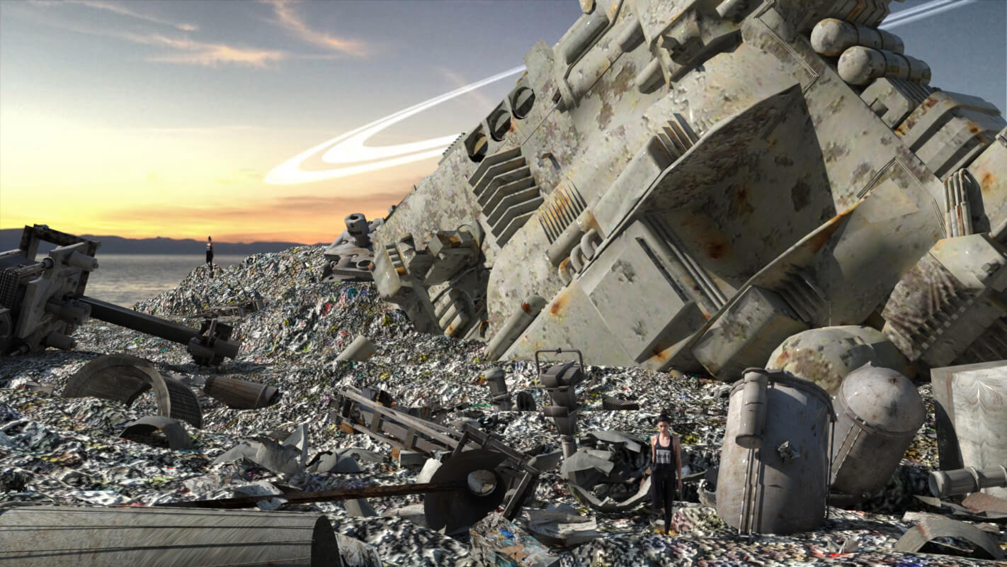 Waste Disposal Landscape - Free 3D Model by Shredder