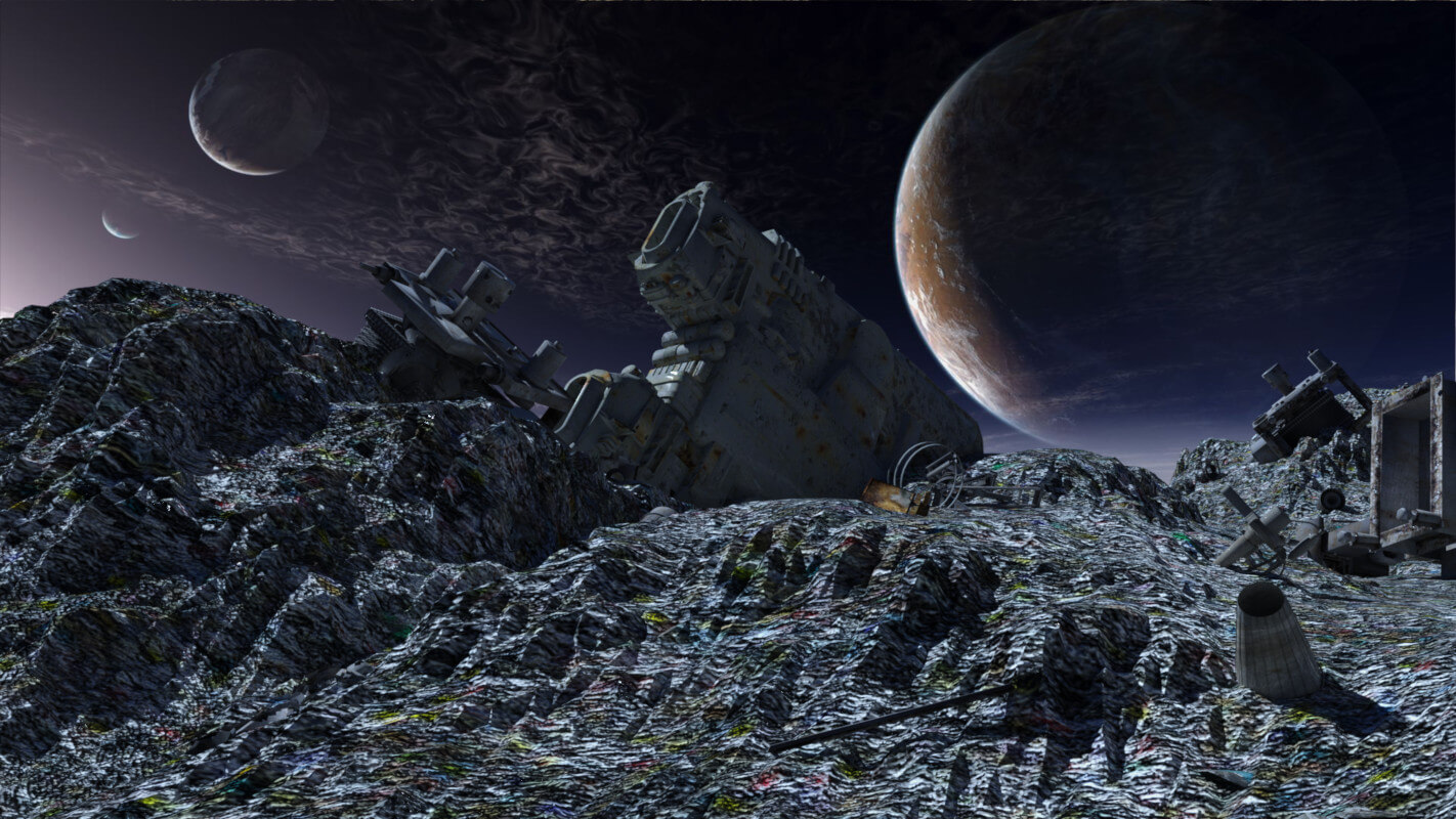 Waste Disposal Landscape - Free 3D Model by Shredder