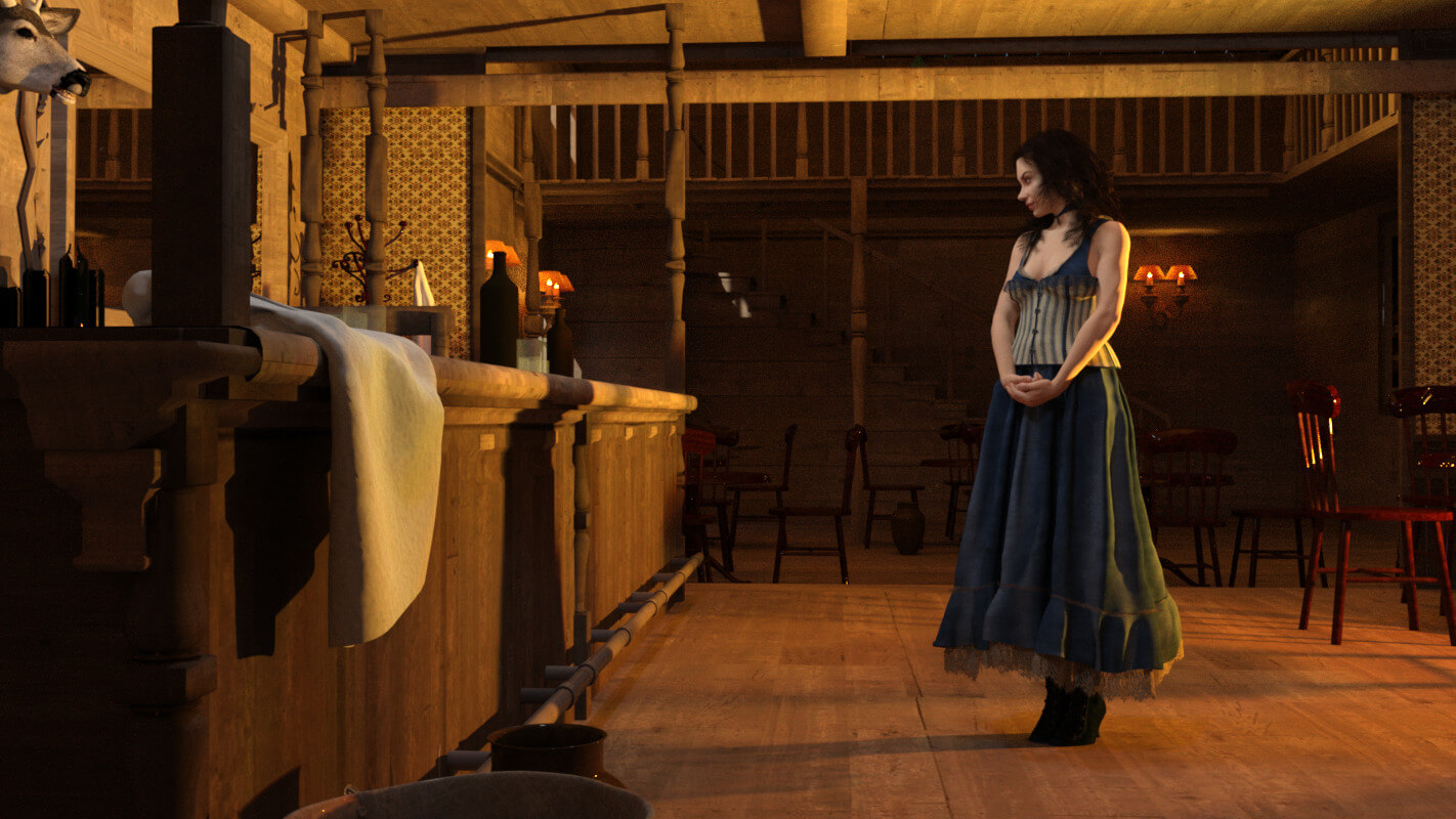 Wild West Saloon - Free 3D Model by Shredder