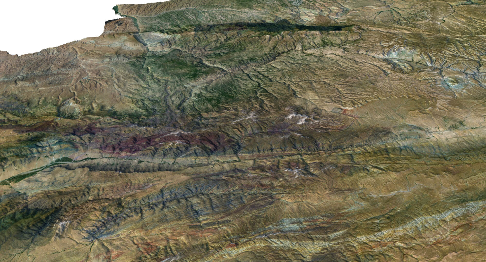 Afghanistan Terrain 3D Map by Shustrik