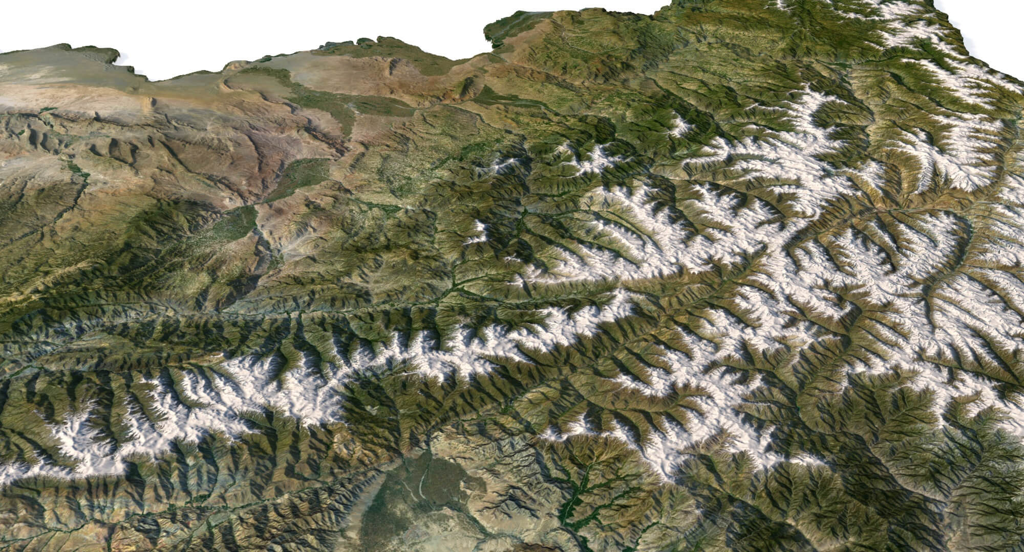 Afghanistan Terrain 3D Map by Shustrik