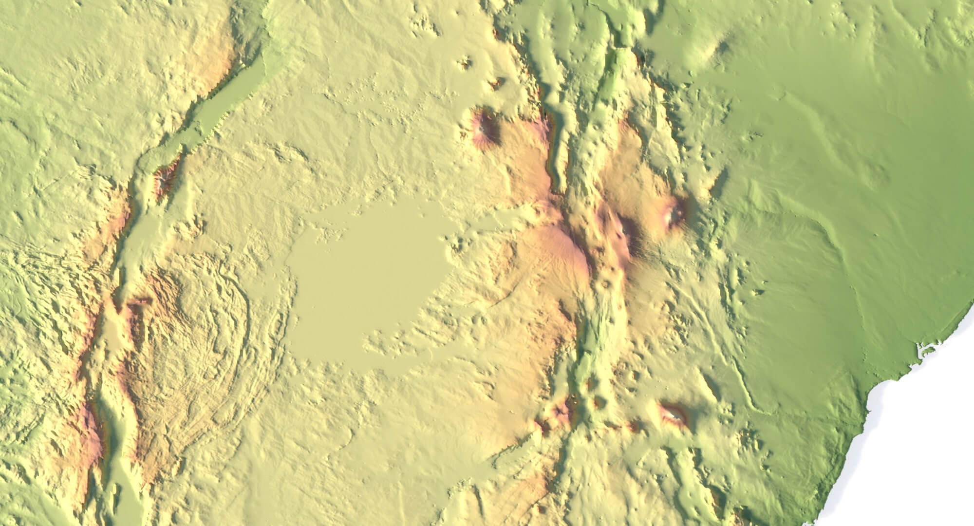 Africa Terrain 3D Map by Shustrik