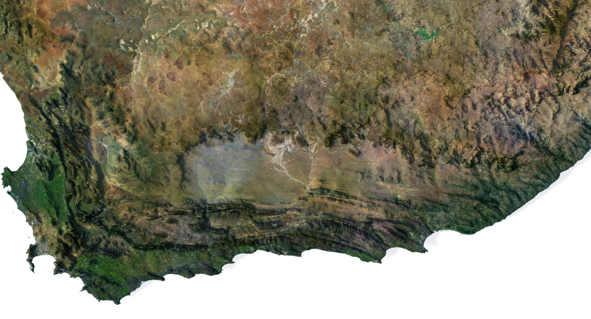 Africa Terrain 3D Map by Shustrik