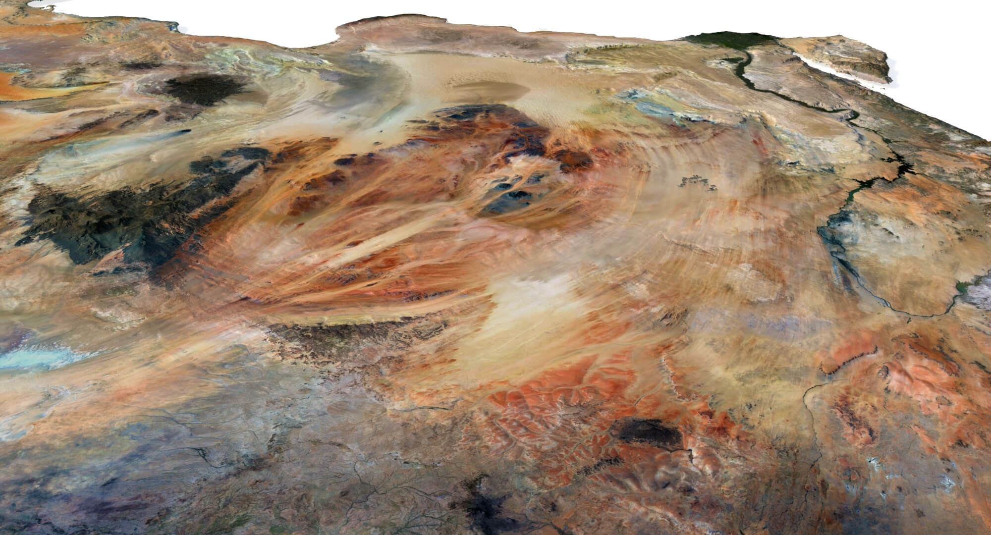 Africa Terrain 3D Map by Shustrik