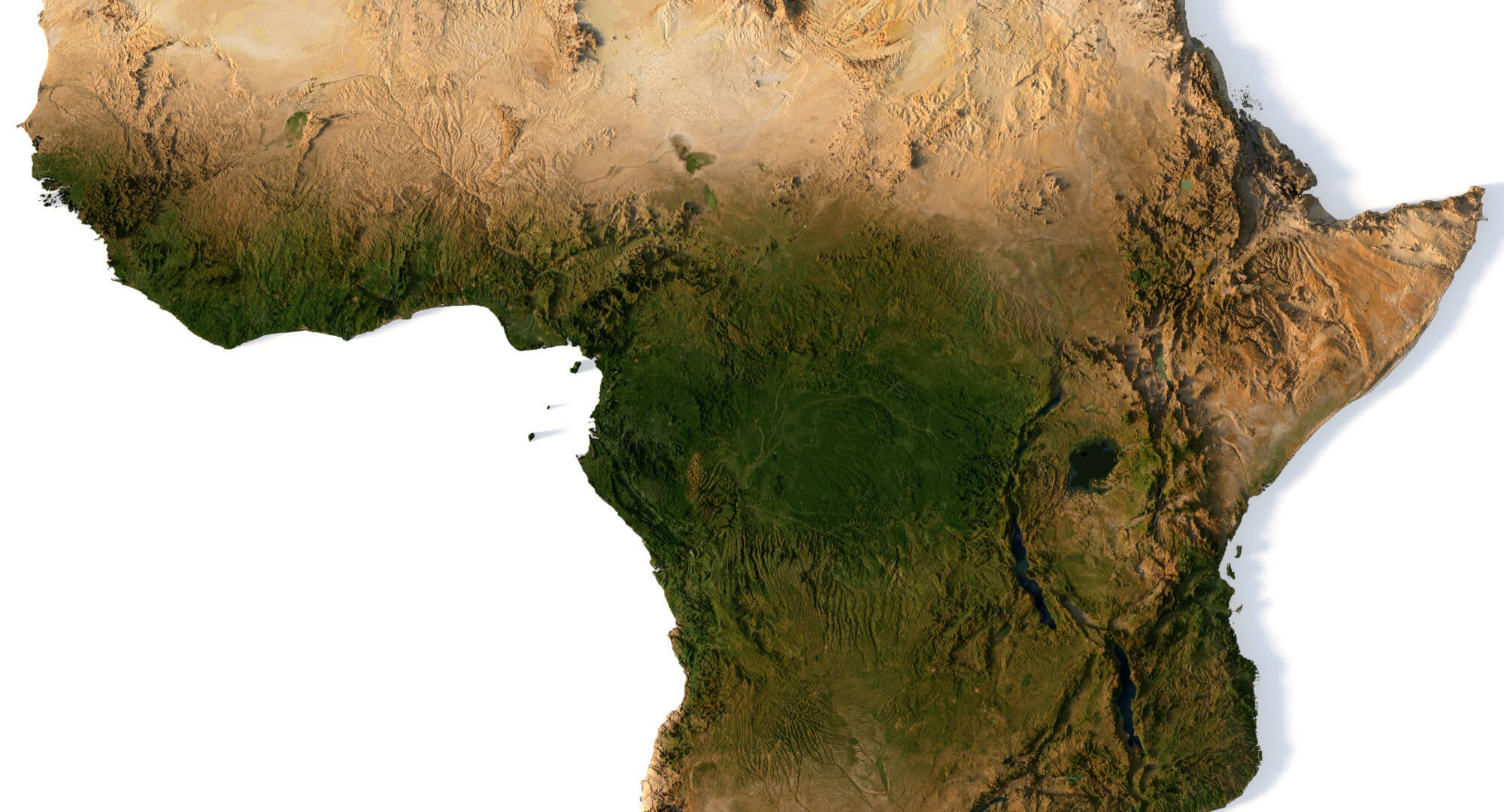 Africa Terrain - 3D Model by Shustrik