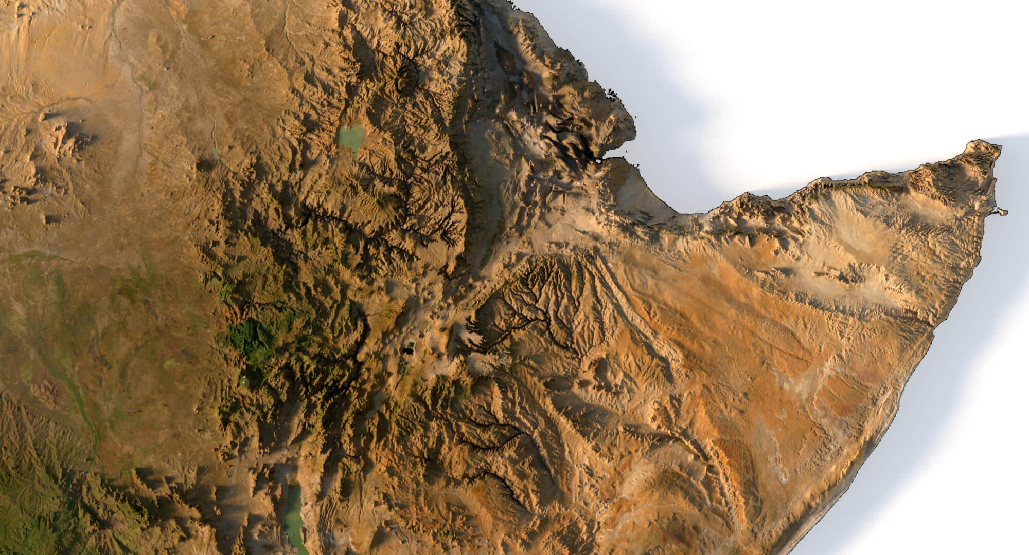 Africa Terrain - 3D Model by Shustrik