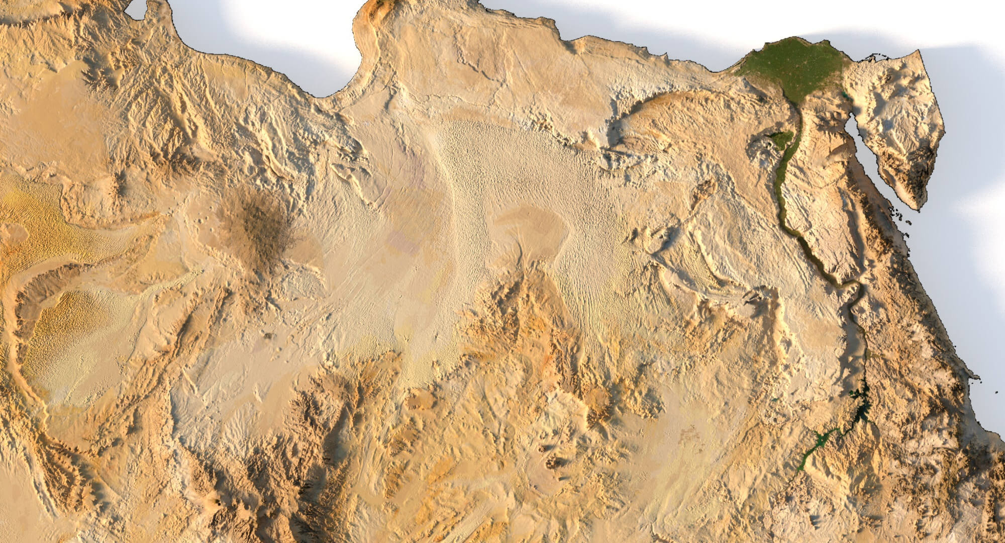 Africa Terrain - 3D Model by Shustrik