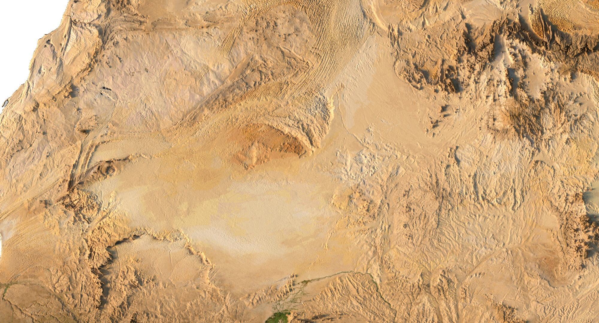 Africa Terrain - 3D Model by Shustrik