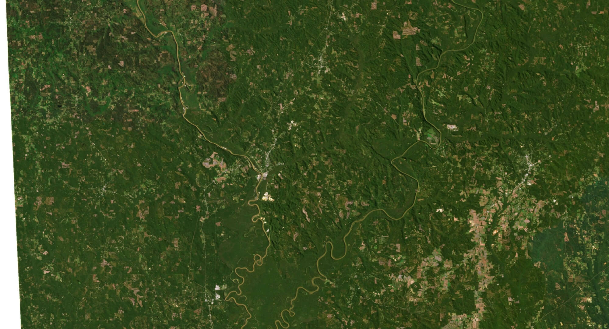 Alabama State Terrain 3D Map by Shustrik