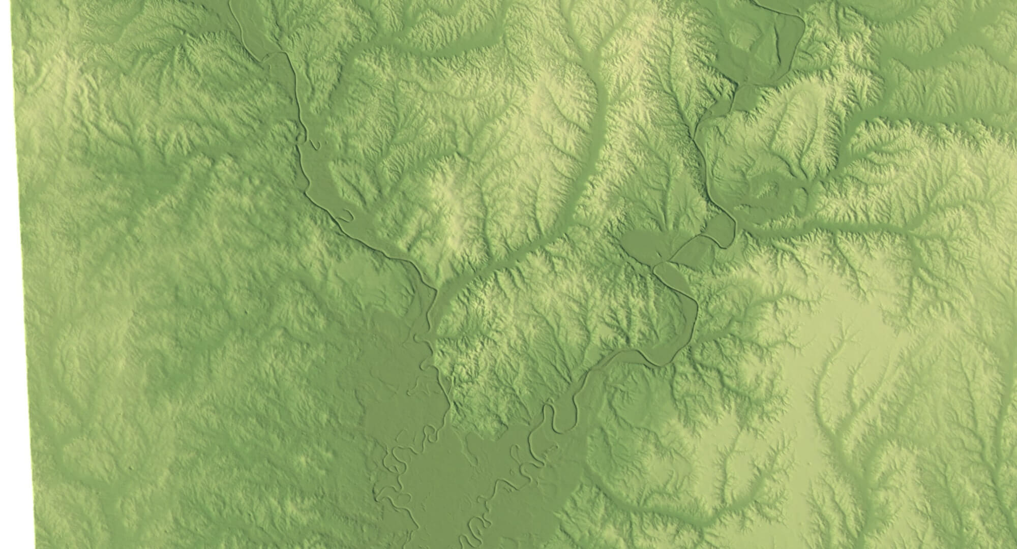 Alabama State Terrain 3D Map by Shustrik