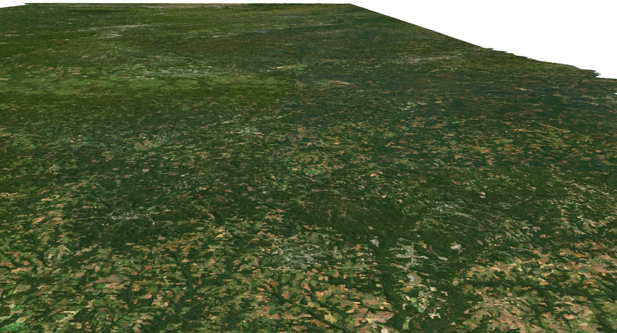 Alabama State Terrain 3D Map by Shustrik