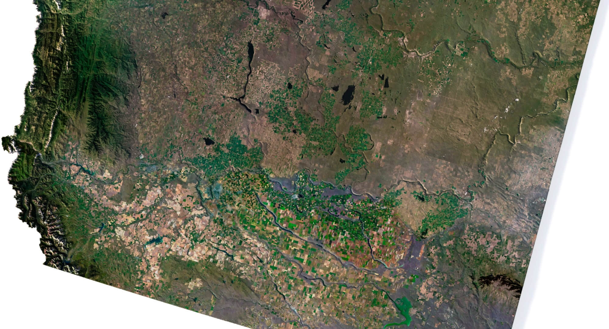 Alberta Terrain 3D Map by Shustrik