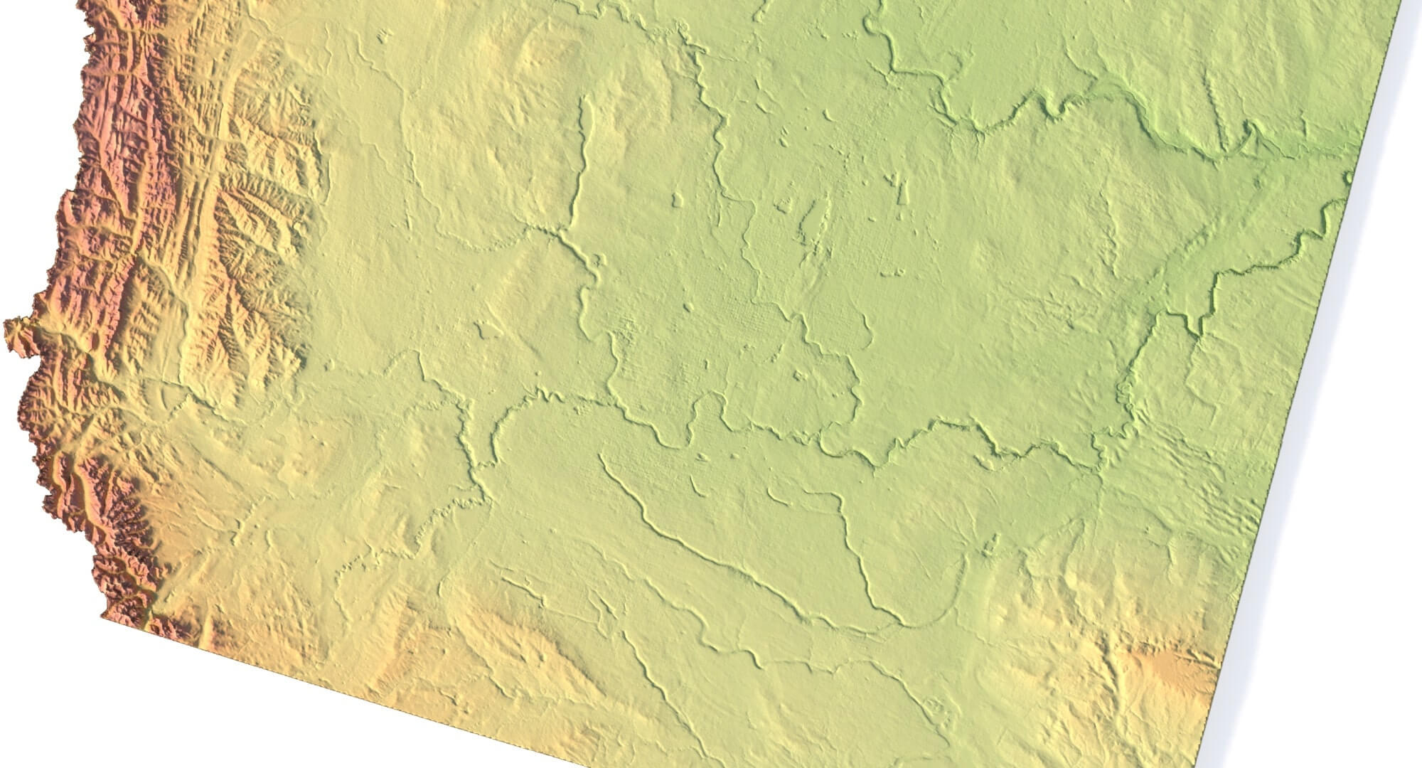 Alberta Terrain 3D Map by Shustrik
