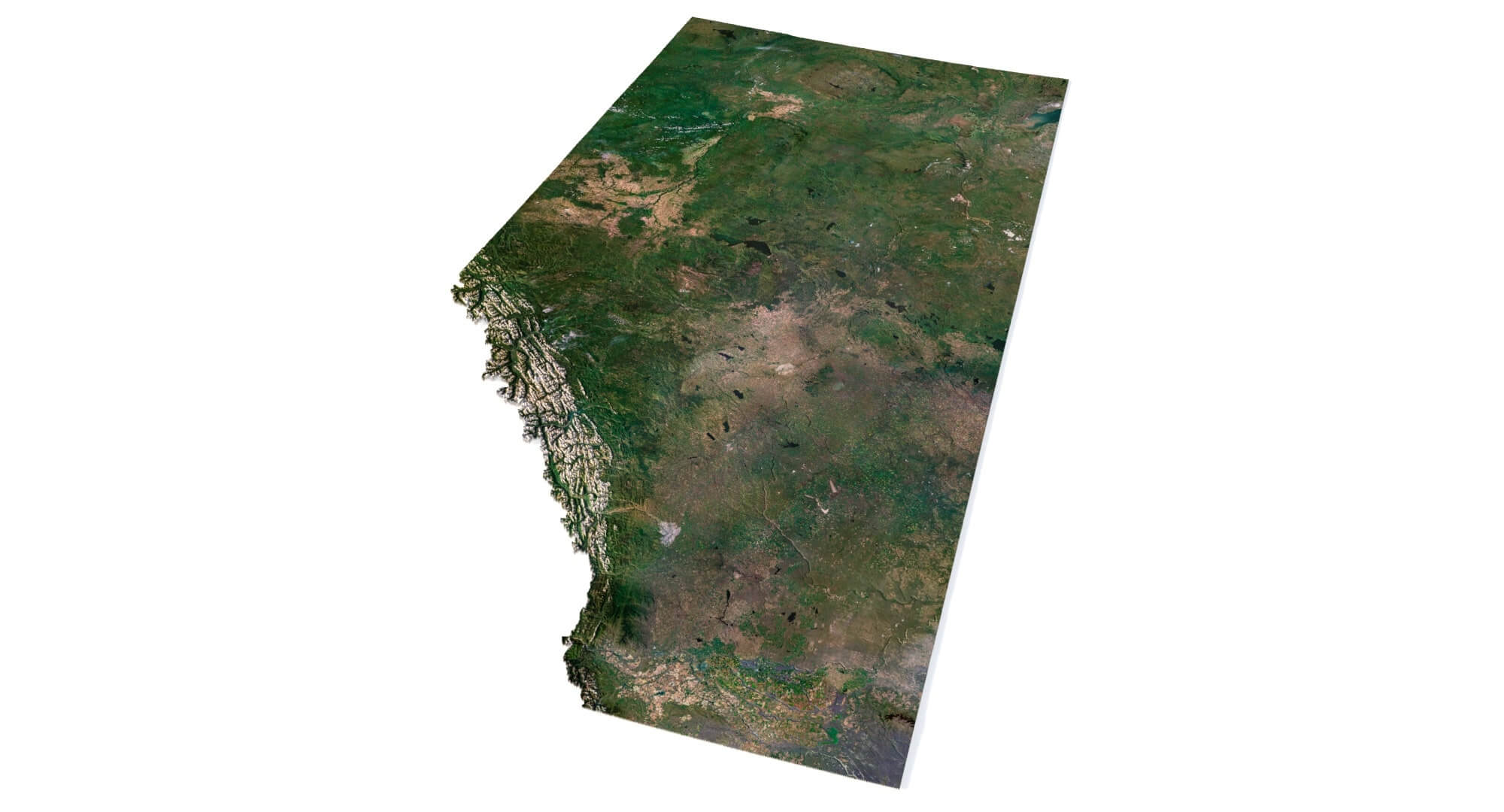 Alberta Terrain 3D Map by Shustrik
